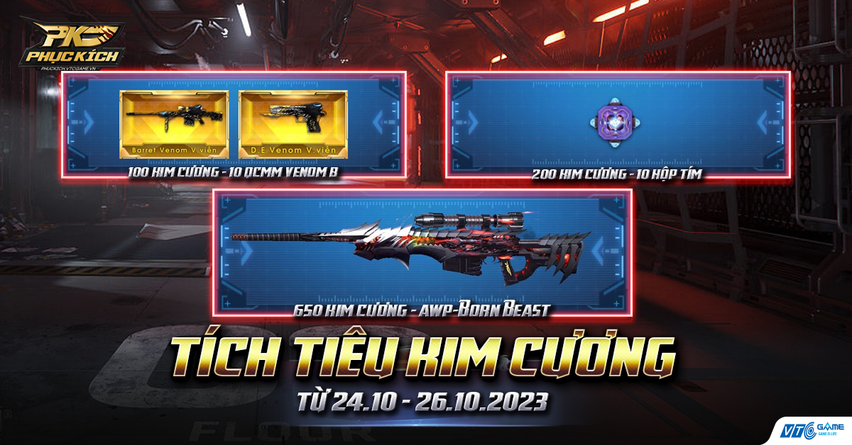[SK] Tích tiêu kim cương nhận AWP-Born Beast vĩnh viễn