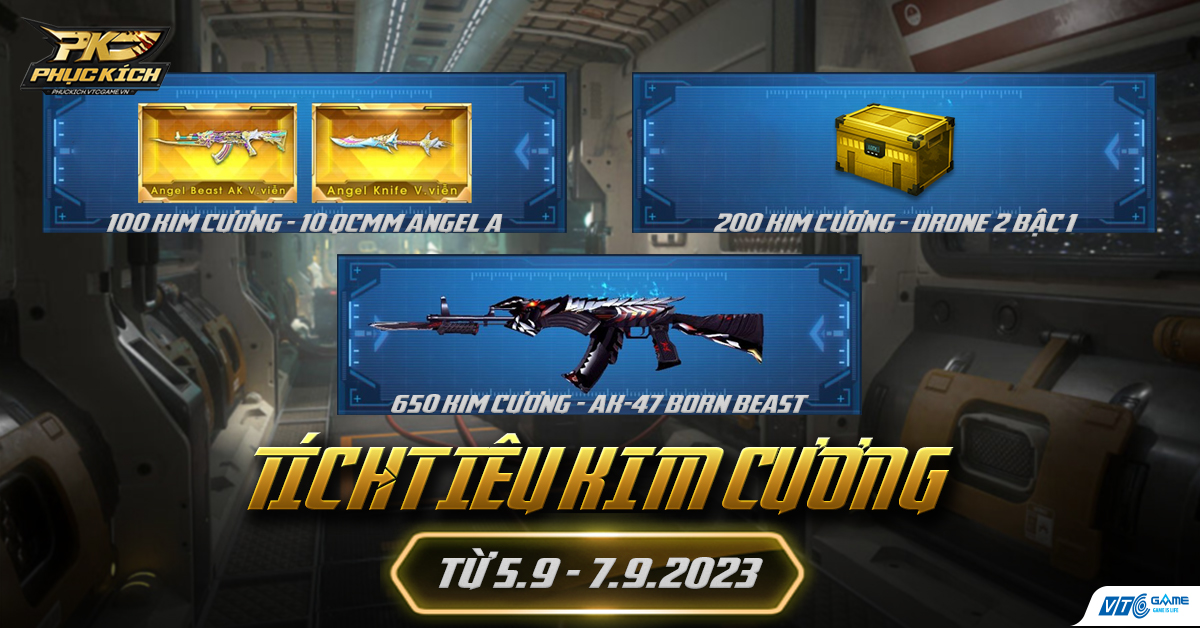 [SK] Tích tiêu kim cương - Nhận combo Angle và AK-47 Born Beast vĩnh viễn