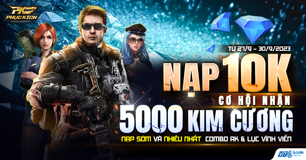 [SK] Nạp chỉ 10K ẵm trọn 5000 kim cương - Đua top nhận kèm combo vũ khí ...